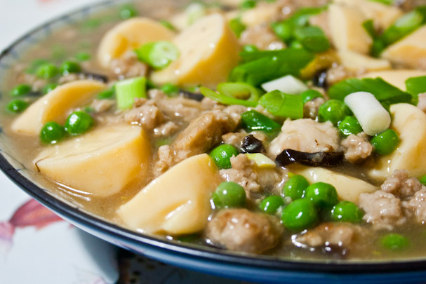 3 hungry tummies: Egg Tofu With Pork And Prawn Mince Sauce 家常玉子豆腐 ...