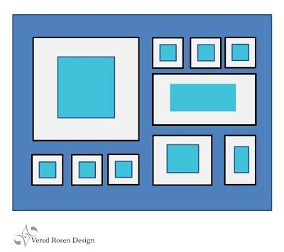 Vered Rosen Design: HOW TO DISPLAY ART - PICTURE GROUPING IDEAS