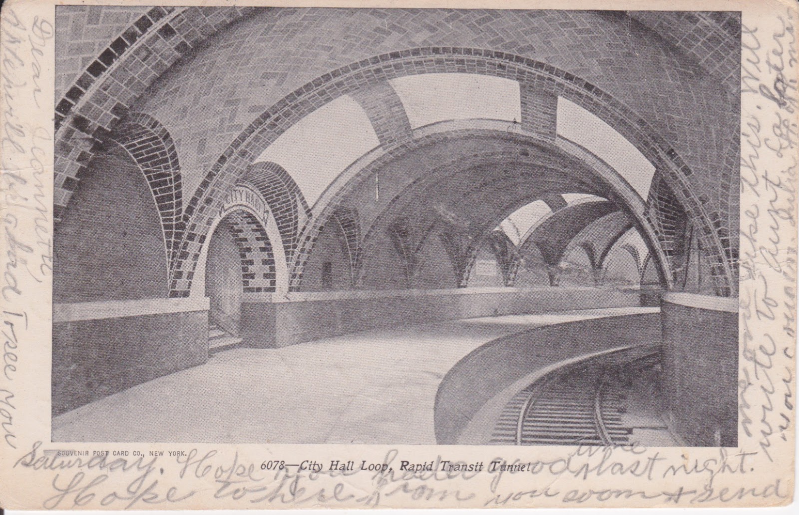 POSTALES INVENTADAS: 1731.City Hall Loop, Rapid Transit Tunnel, New ...