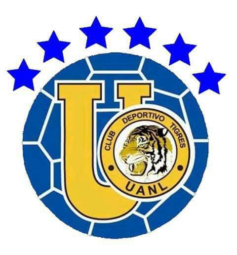 Logos 6 estrellas retro de Tigres