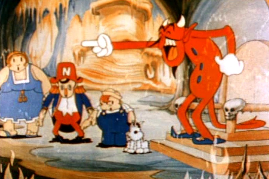 13: WILLIE WHOPPER in 'Hell's Fire' / A Famous Fairytale Cartoon - 1934