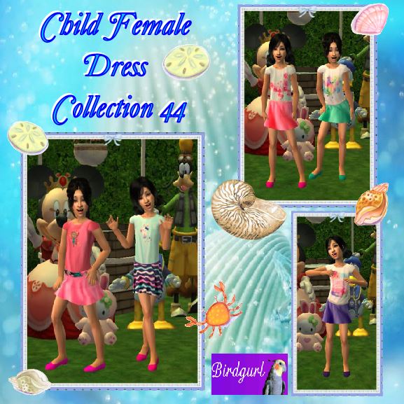 Birdgurl's Sims 2 Creations: Child Female Dress Collection 44