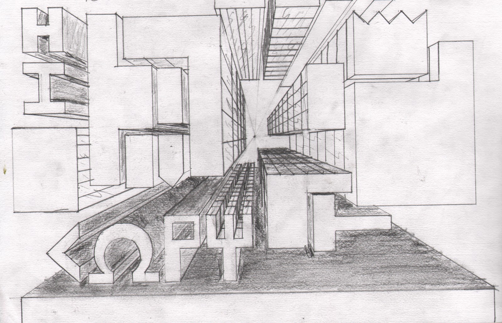 Ninja Artist: One-Point Perspective Warmup