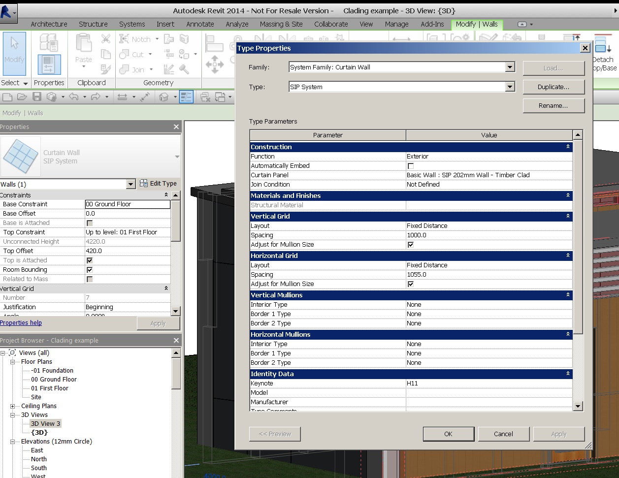 TMS CAD Autodesk BIM in Scotland: Creating a quantifiable cladding system