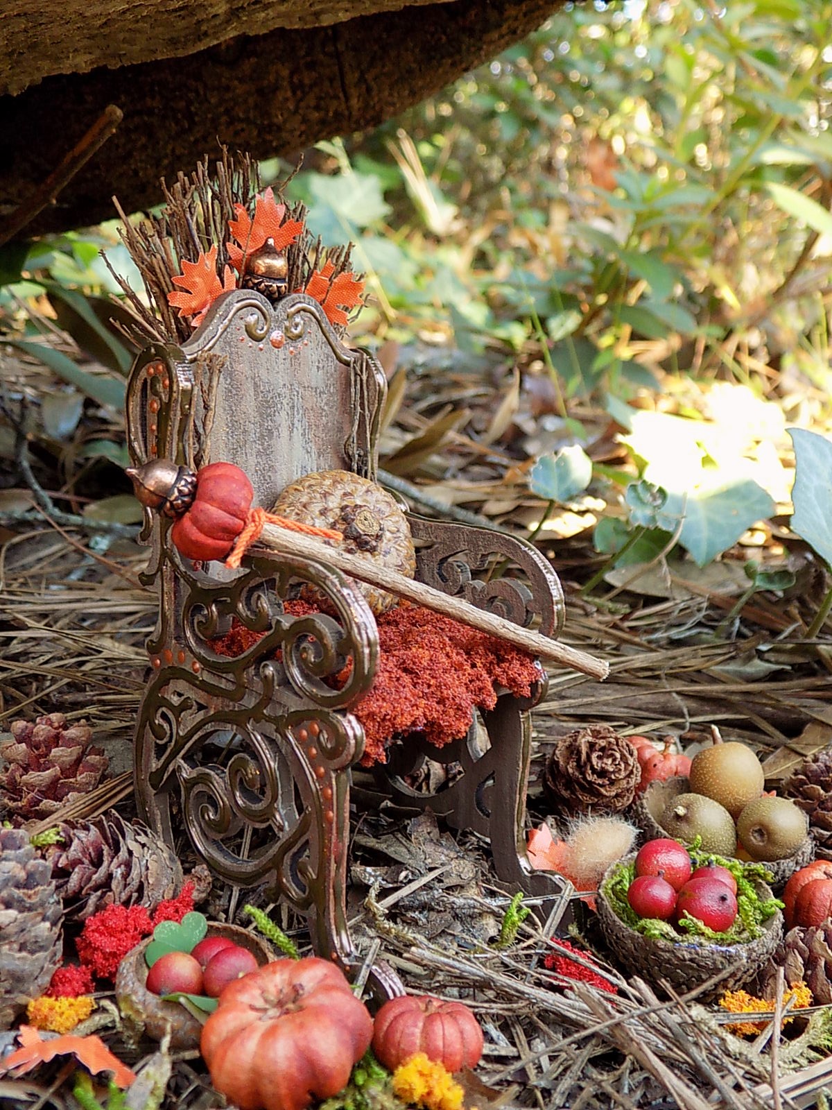 flew the coop: Autumn Throne for a Fairy