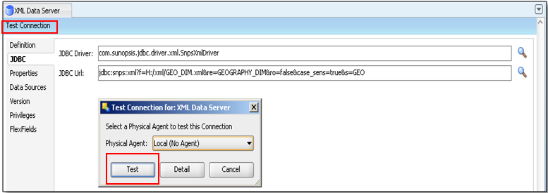 ODI Network : Creating an XML Data Server