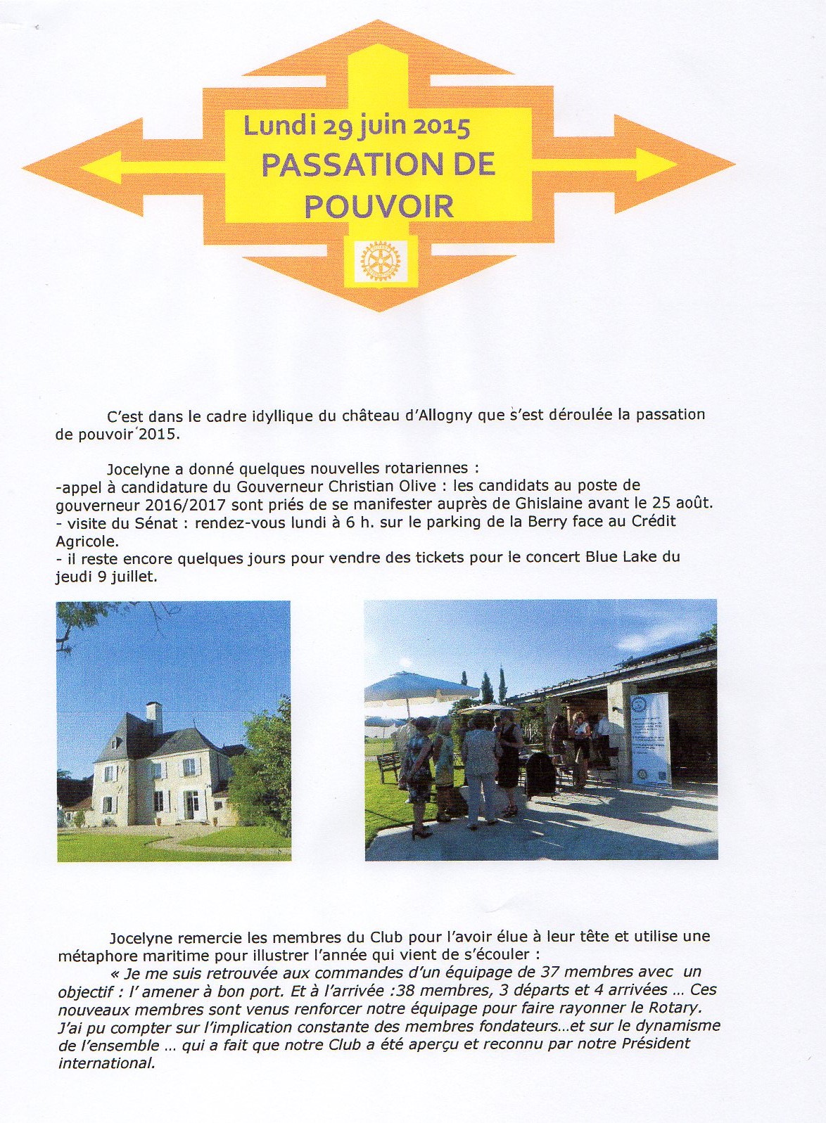 La Passation De Pouvoir
