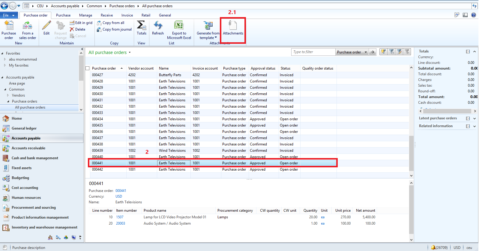 AX Trade&logistics: Export Purchase Order Data to MS Excel template ...