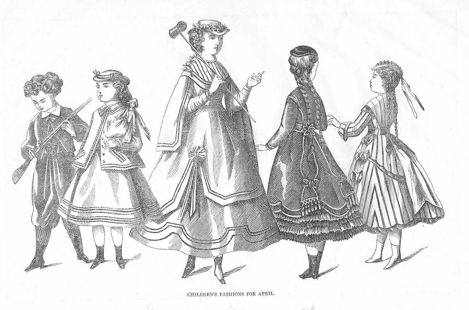 Antique Graphics Wednesday - 1800's Fashions and Charming Home - Knick ...