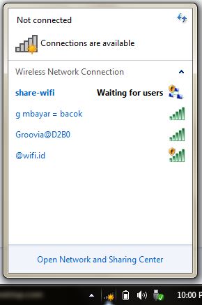 Cara Sharing Modem via Wifi - SazShare