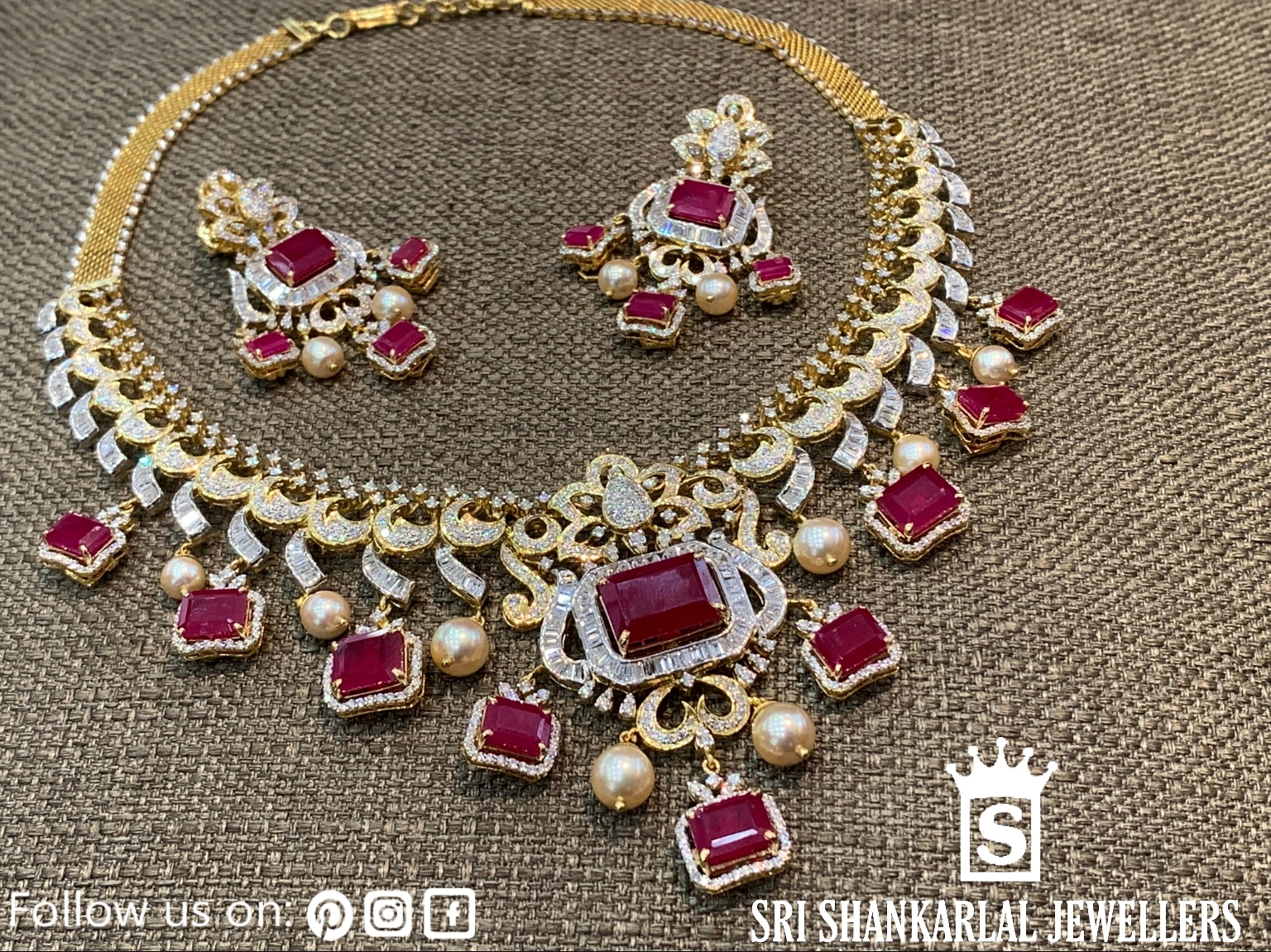 Ruby Diamond Choker by Shankarlal Jewellers - Jewellery Designs