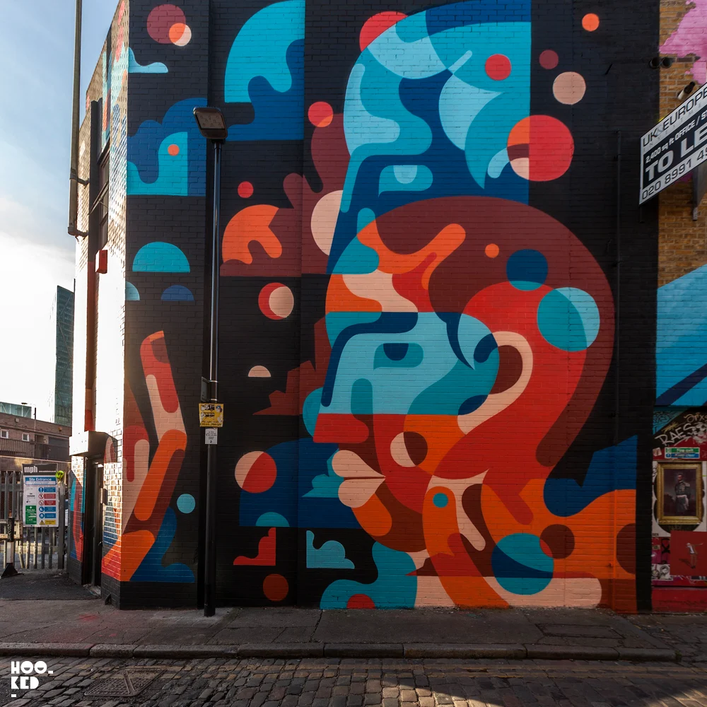 Union Jack Mural on London's Chance Street by artist James Reka ...