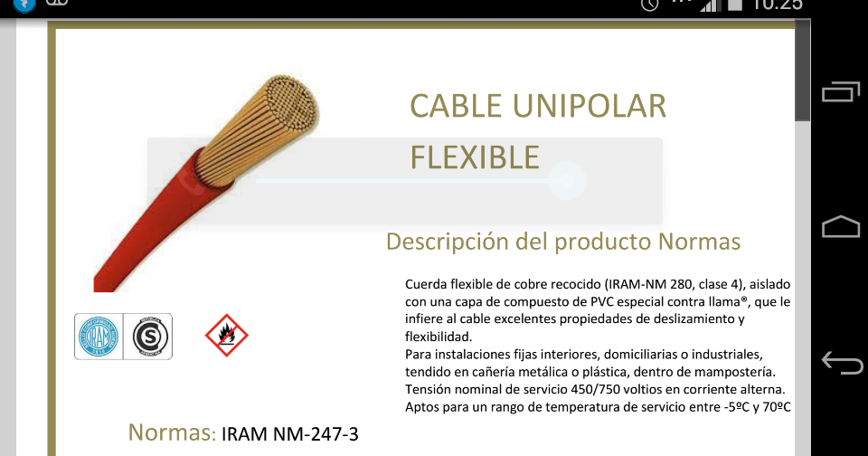 Fabrica de Cables FB: cables unipolares