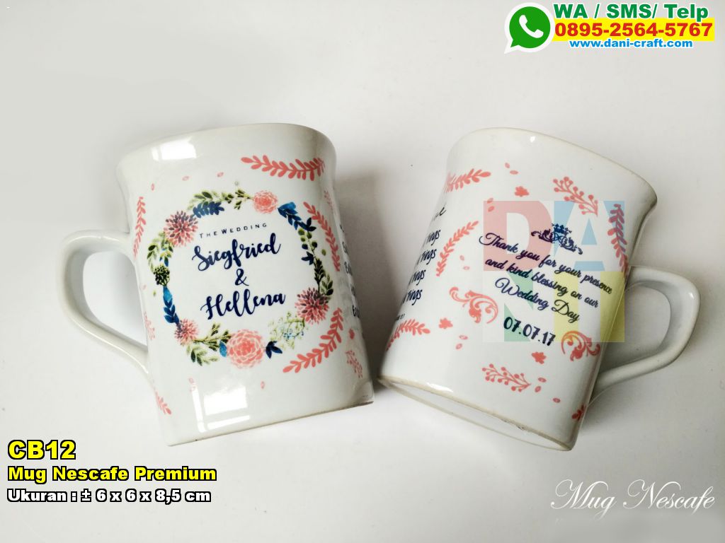 Mug Nescafe Premium | Souvenir Pernikahan
