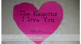 For the Love of First Grade: A Month of Love, Activities and Freebies!