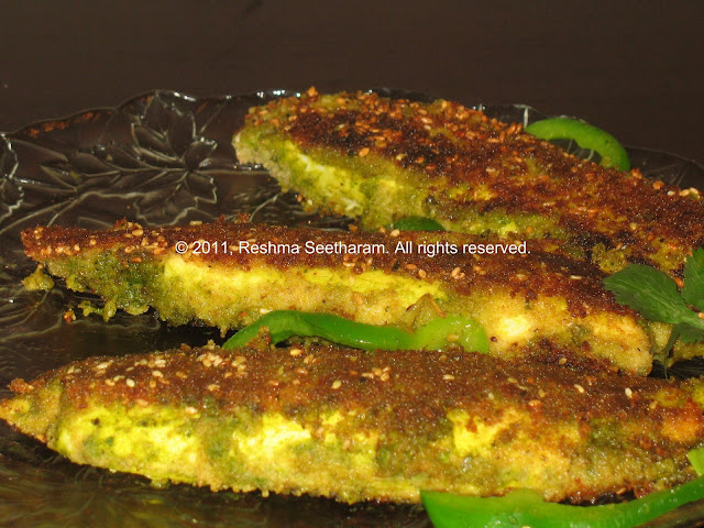 Cilantro chili breaded fish