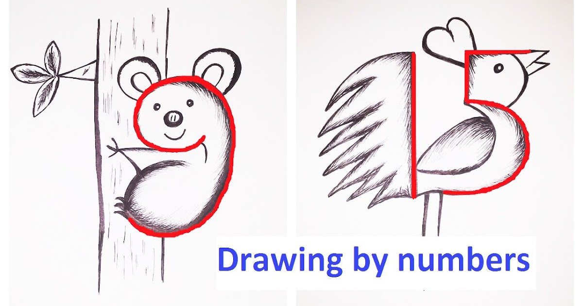 Learn Drawing by numbers (video) - crazzy craft