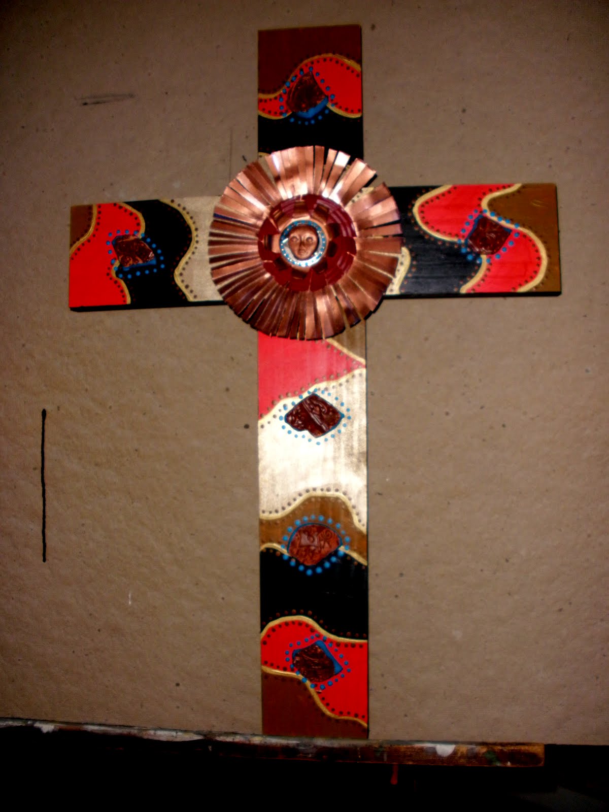 Notes From Straw Mountain Studio: Two New Folk Art Crosses ...