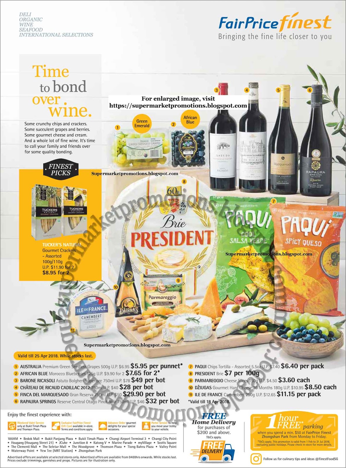 NTUC FairPrice Finest Time To Bond Over Wine 12 - 25 April 2018 ...
