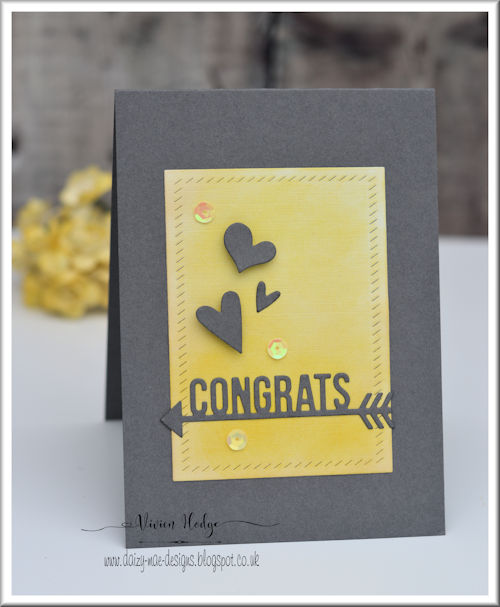 Daizy-Mae-Designs: Yellow & Grey Congrats card