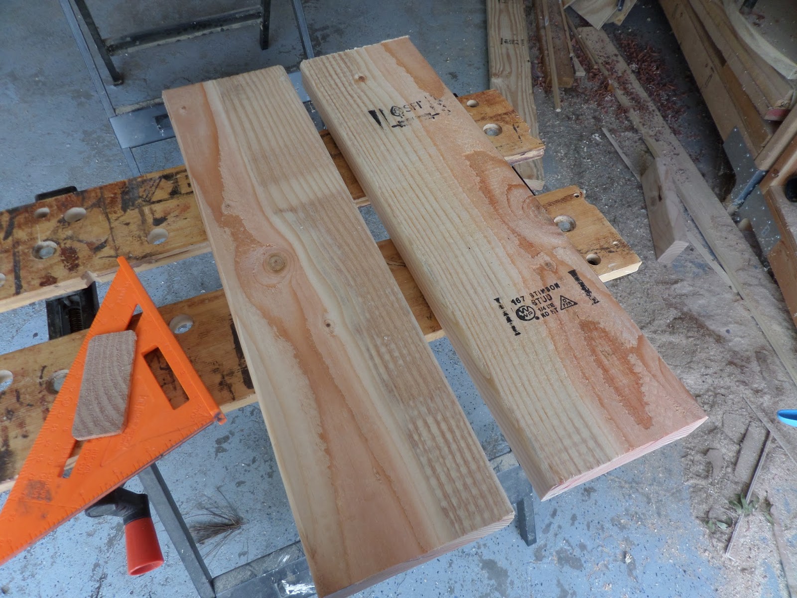 Selkie Wood Works: 2x4, 2x6 bicycle rack