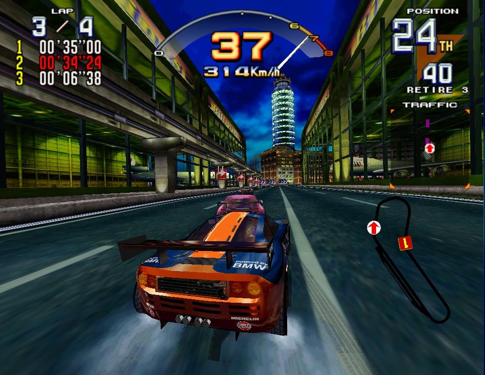 The Videogames Museum: SCUD RACE / SEGA SUPER GT (ARCADE)