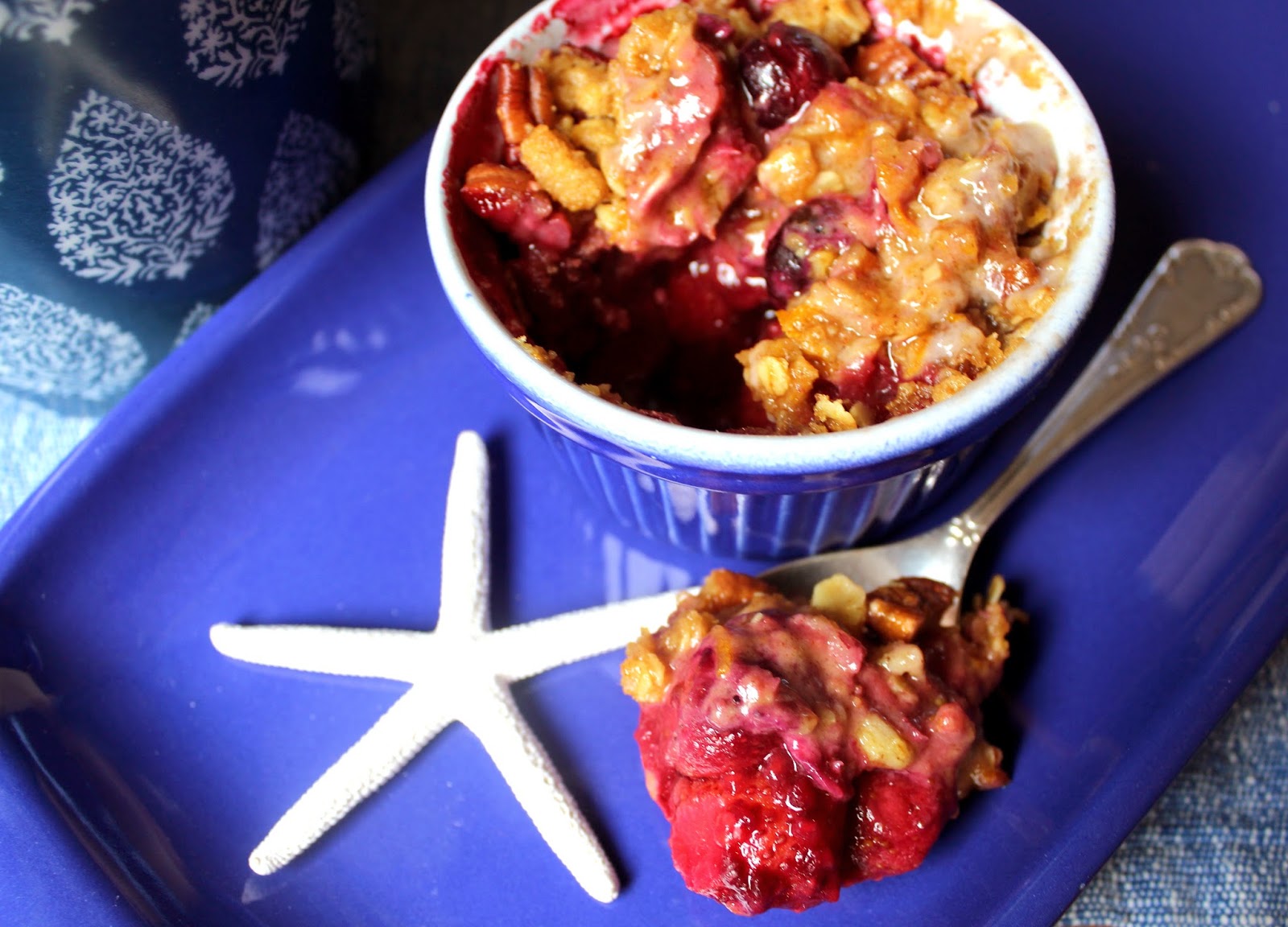 Mixed Berry and Orange Crumble With Coconut Cream | Desire Empire