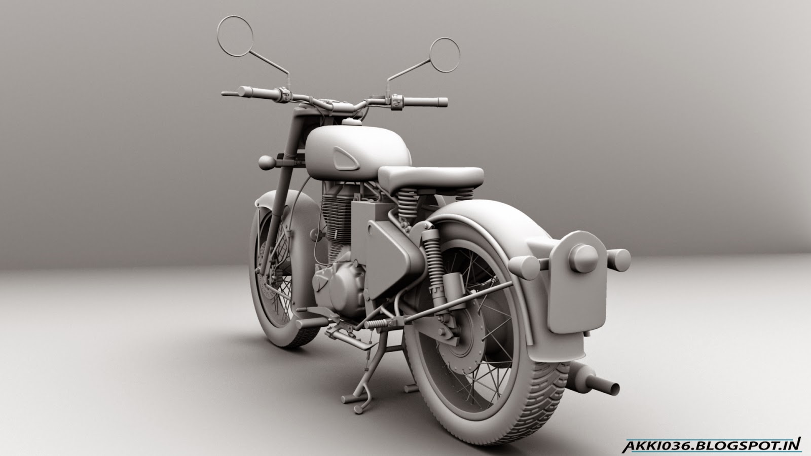 3D Models In Autodesk Maya: 3D Royal Enfield Motorcycle Highly Detailed ...