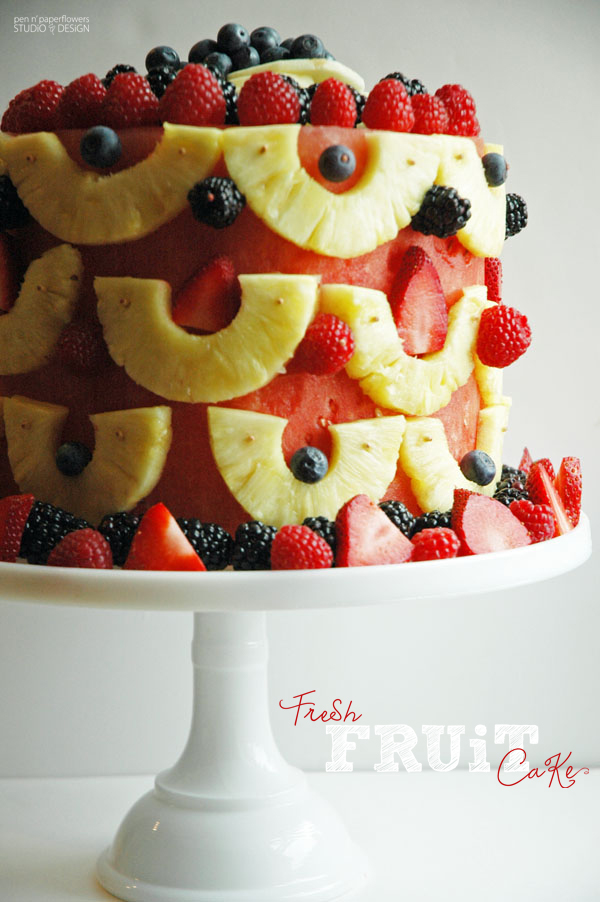 Pen + Paper Flowers: GOOD THiNGS | Best Ever {Fresh} FRUiT Cake