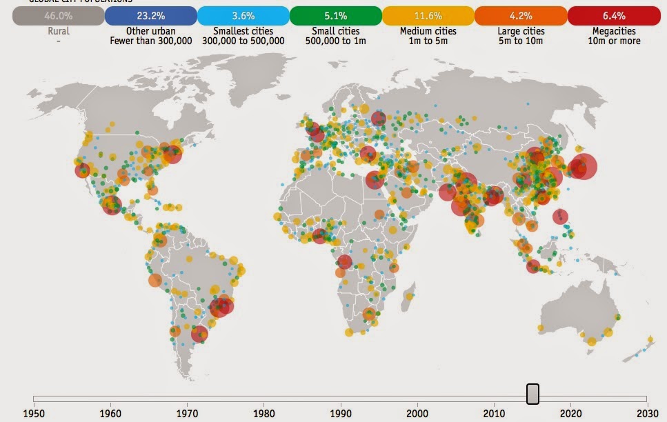 Map of the Week: The World's Megacities