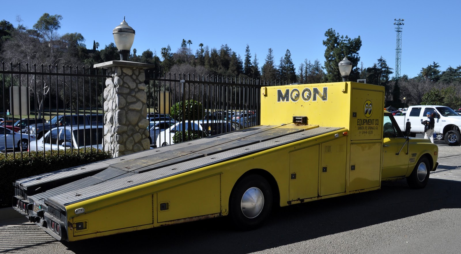 Just A Car Guy: Dean Moon's dragster hauler/transporter was hanging out ...