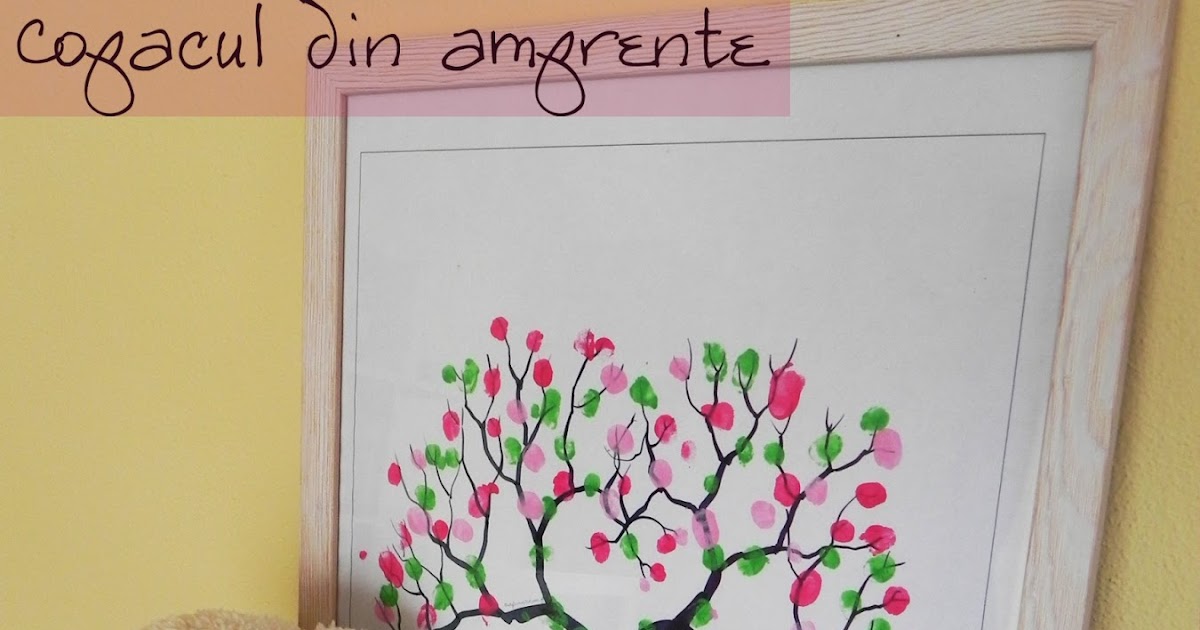 Copacul pictat cu degetele ~ Lumea Noastră Colorată