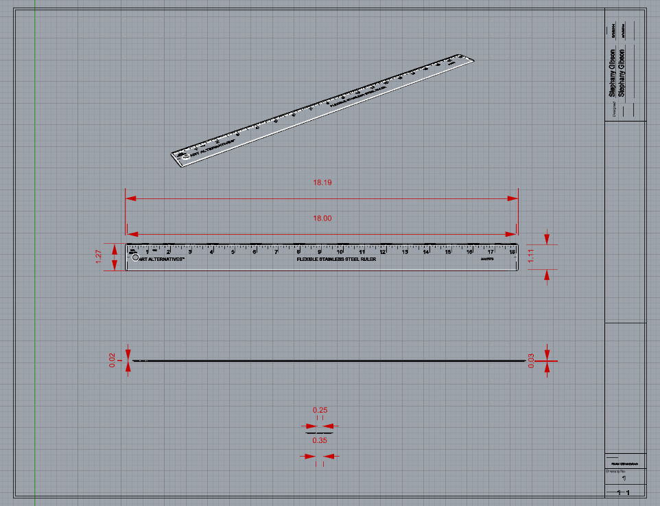 Crafting in Virtual Space: Ruler Dimensions
