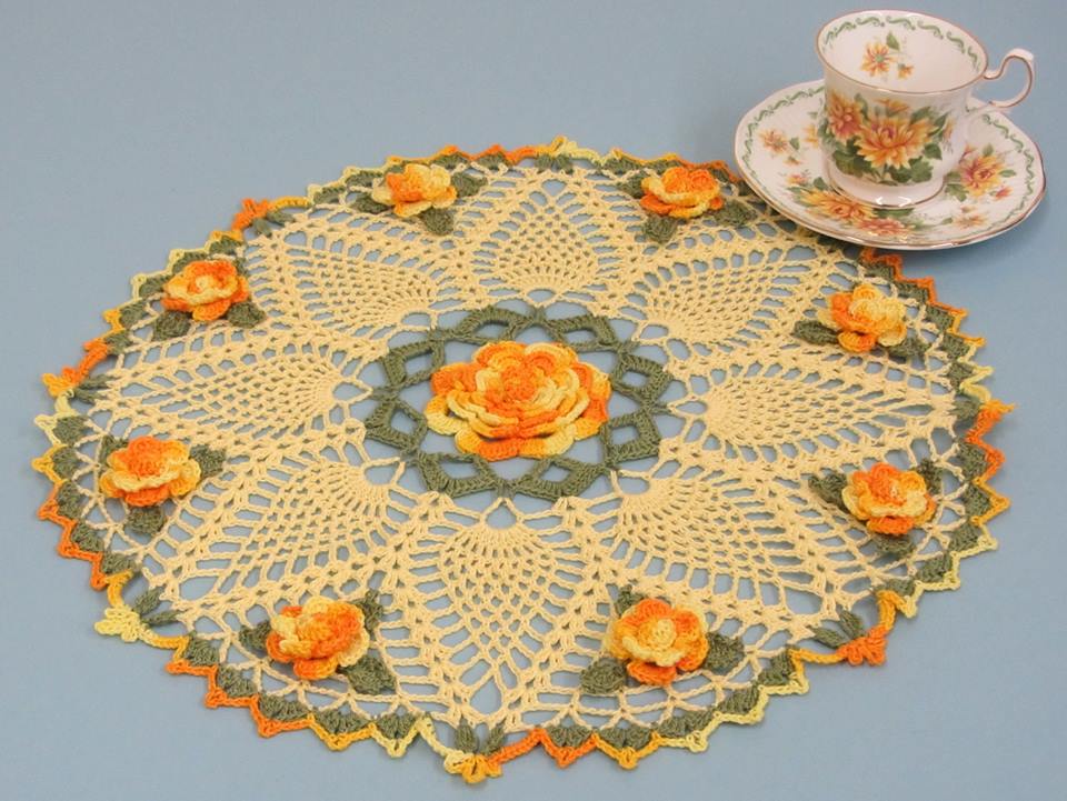 BellaCrochet: Dorothy's Roses Doily: A Free Crochet Pattern for You