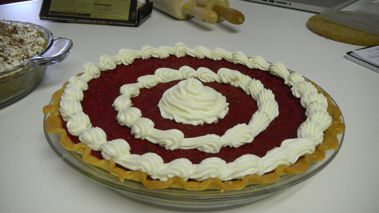 Girls v. Food: Red Velvet Pie with Cream Cheese Cloud Frosting