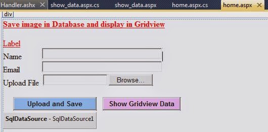 How To Save Images In Database And Display It In Gridview Control Using Handler In