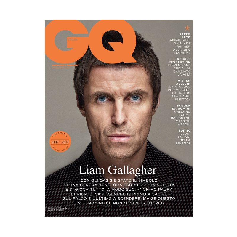 Liam Gallagher Is On The Front Cover Of The Italian GQ Magazine ...