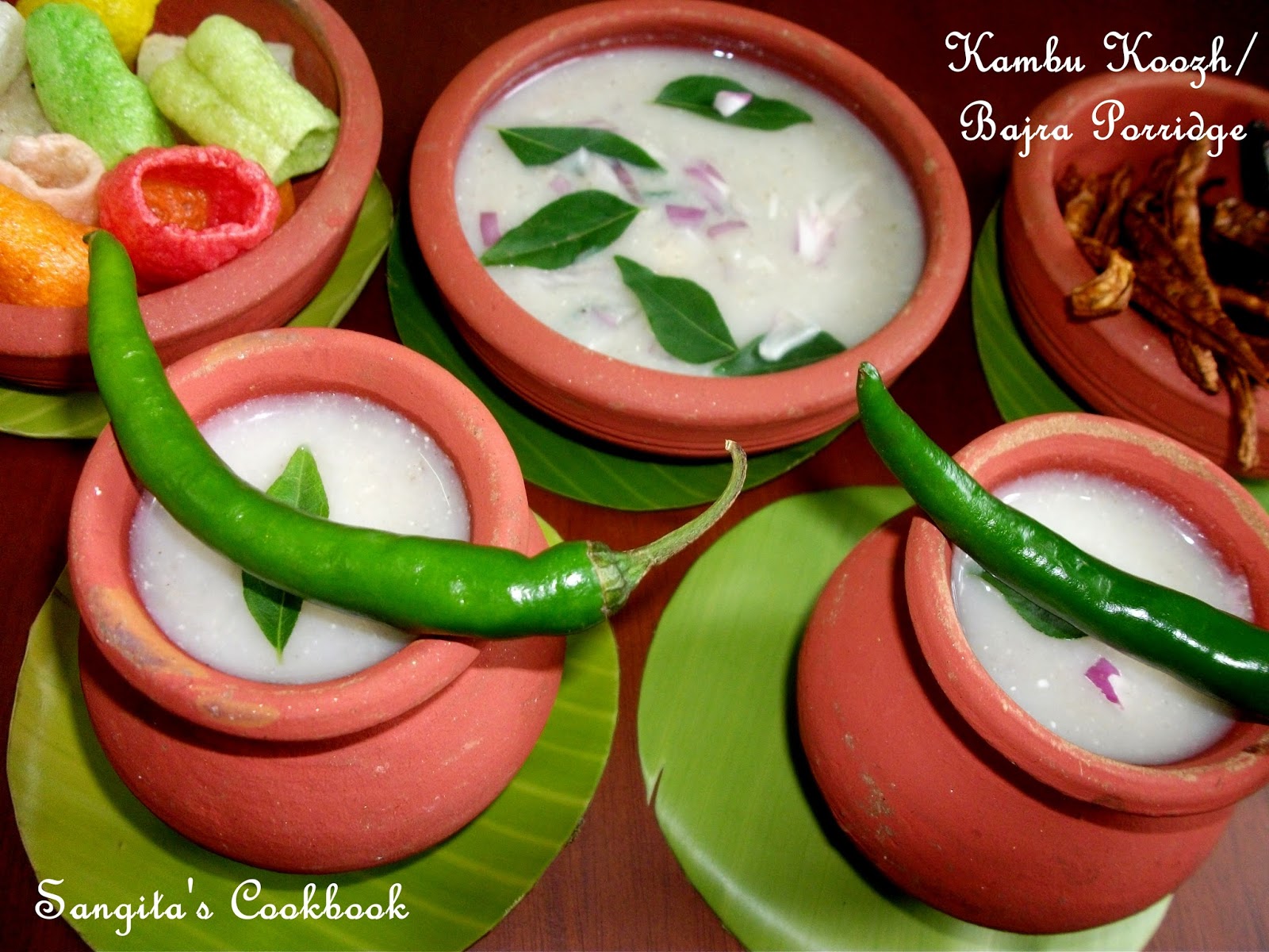 Sangita's Cookbook: Kambu Koozh / Pearl Millet / Bajra Porridge