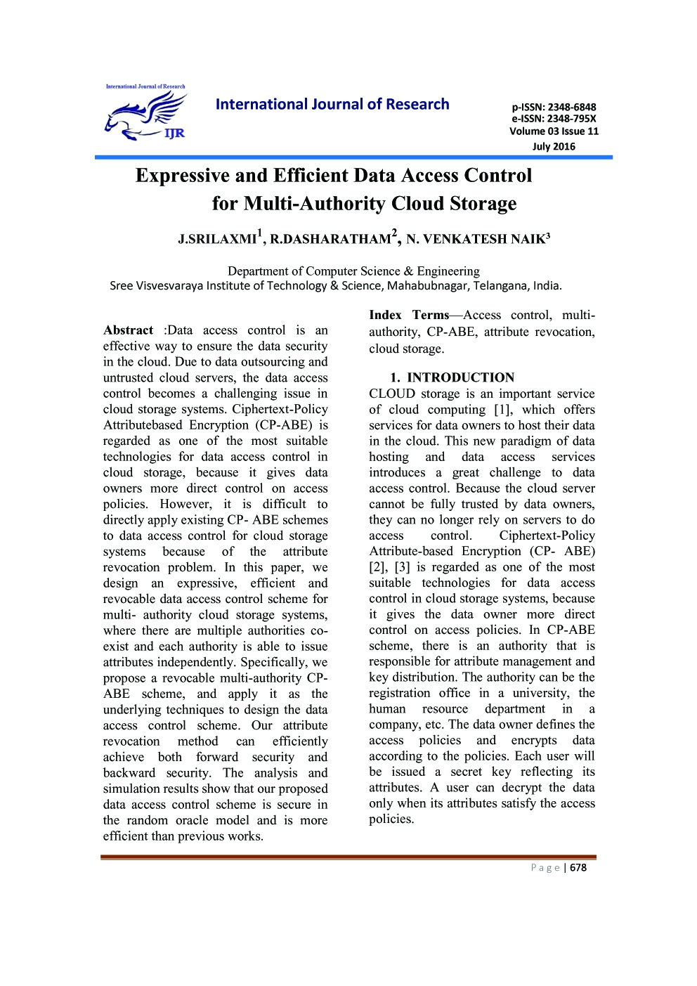 Expressive Efficient And Revocable Data Access Control For Multi Authority Cloud Storage