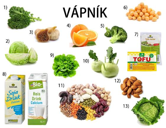 VEGANSKÉ ZDROJE VÁPNÍKU