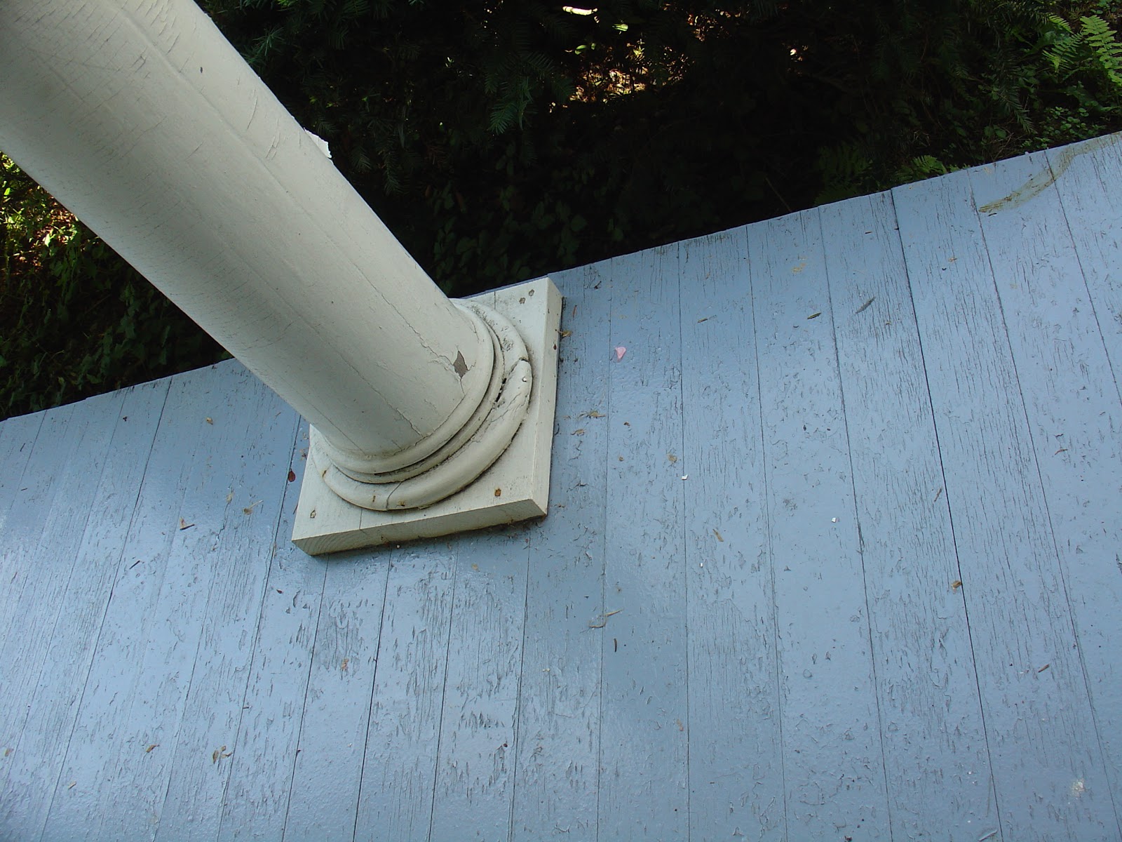 Life at Pugsley: Porch Column Bases DONE!!!, that is, 8: Before and After.