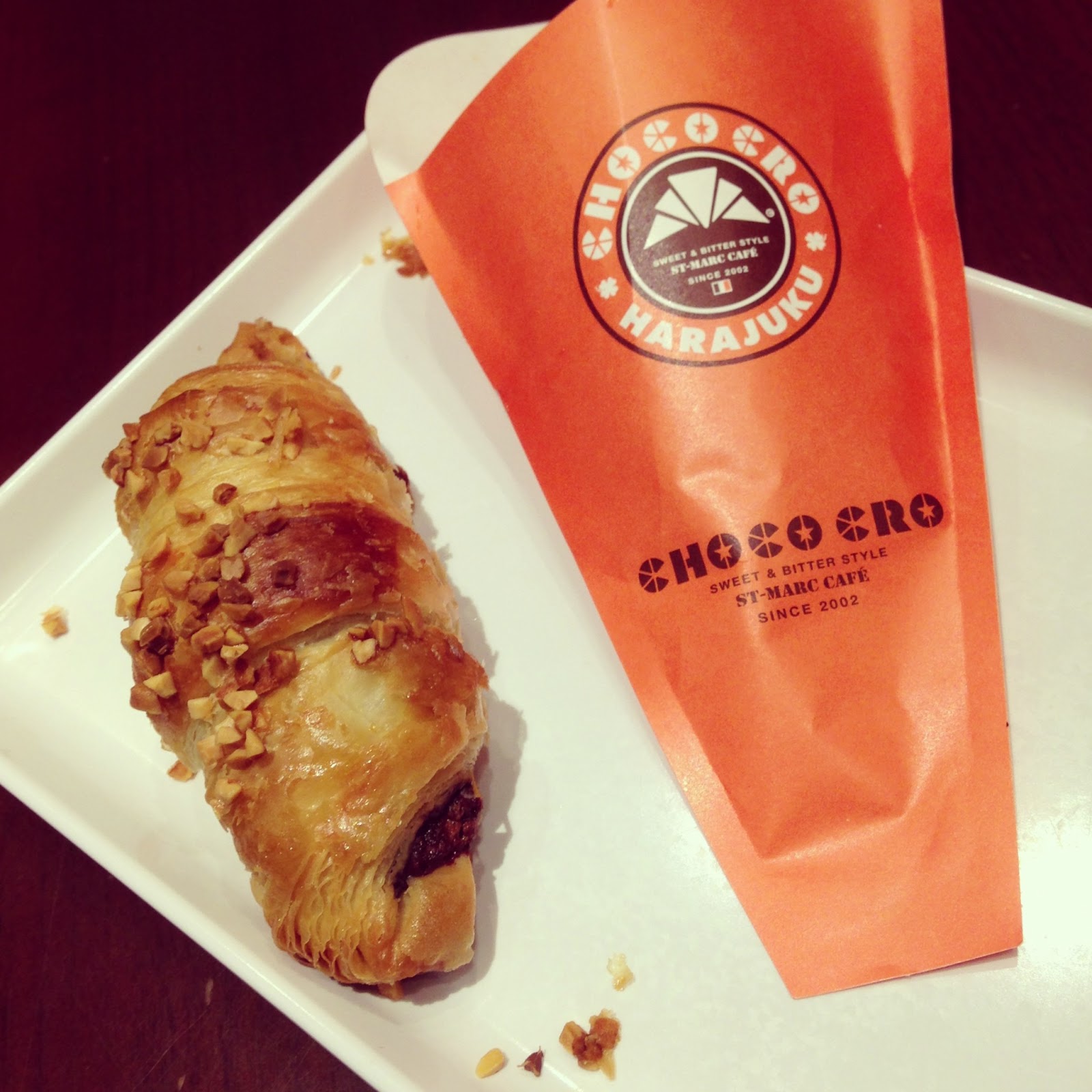 Saint Marc Café's CHOCO CRO - Amazing Chocolate Croissant | Kaviel Teo