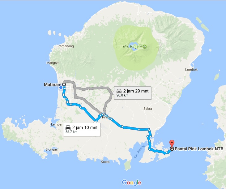 Informasi Lengkap 2 Cara Menuju Pantai Pink Lombok Timur (Pink Beach ...