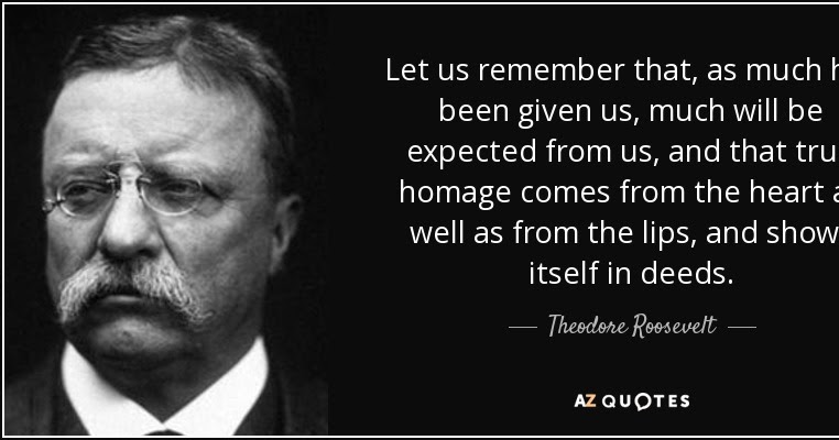 The Daily View : Theodore Roosevelt: 'Let Us Remember'