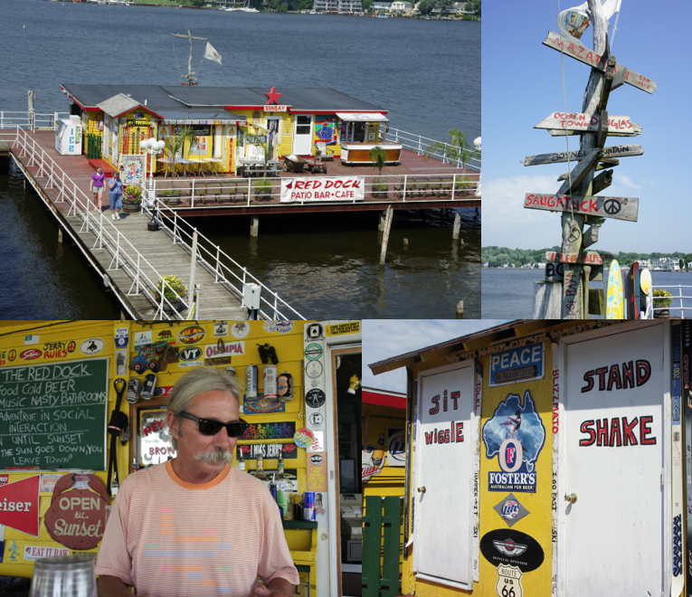 Michigan 1001 Daily Photo: Red Dock in Douglas