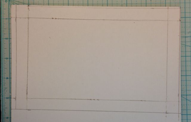 Making a Base for a Little Cardboard House - Paper Glitter Glue