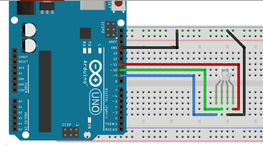 RGB Led Fading effect using Arduino