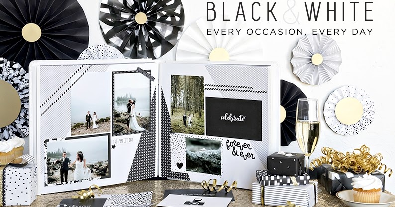 a dash of scraps: Black and White Scrapbooking