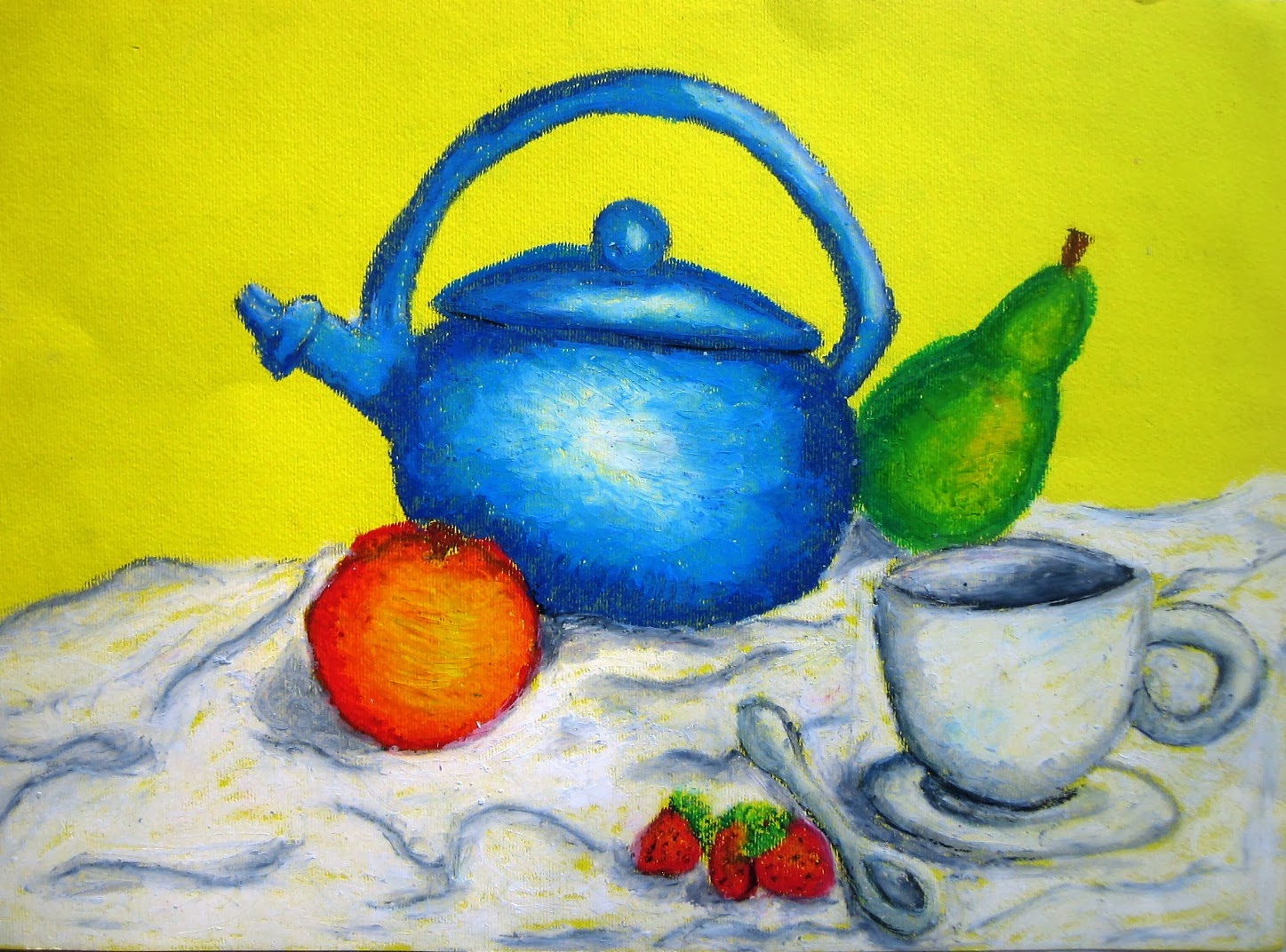 immagin@rti: STILL LIFE with OIL PASTELS