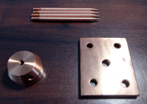 Lightning arrester installation